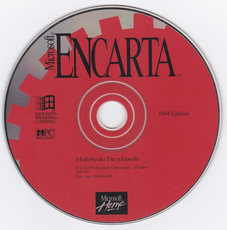 Microsoft Encarta 1994 Edition for Windows 3.X – PC Gamez USA