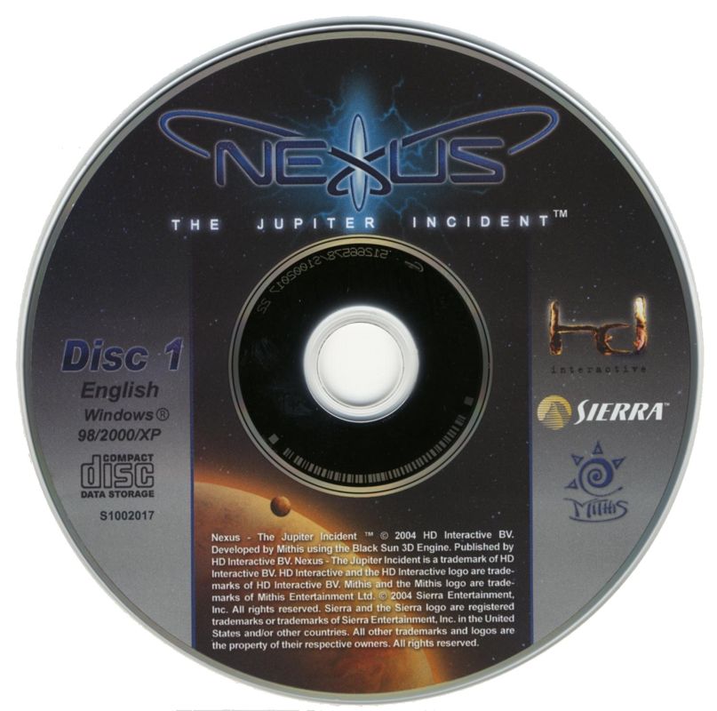 Nexus - The Jupiter Incident Disc 1-2 Microsoft Windows PC CD – PC ...