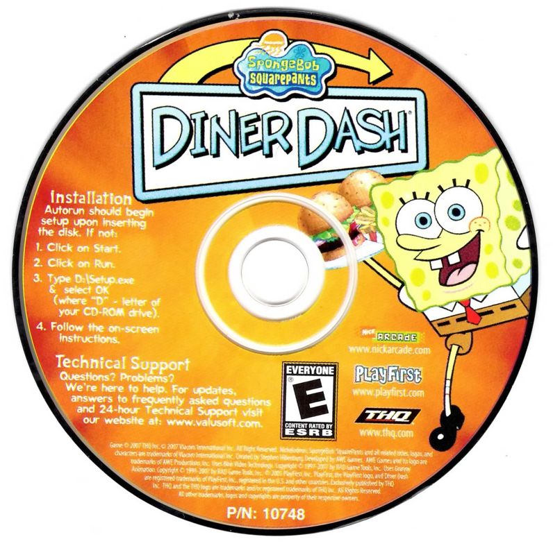 SpongeBob SquarePants Diner Dash PC CD by PC Gamez USA